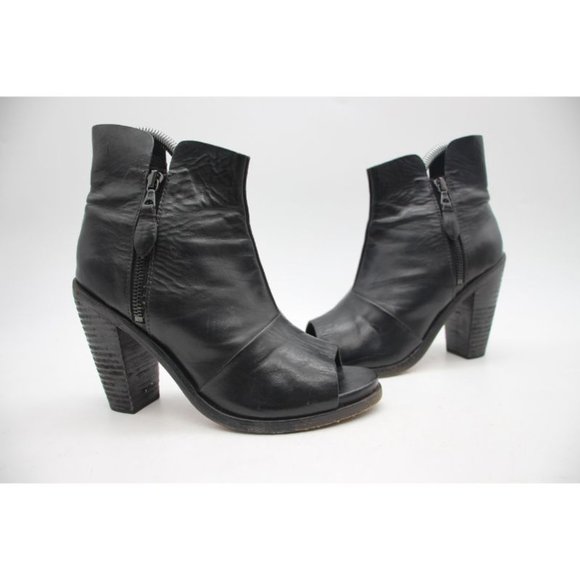 rag & bone | Shoes | Rag Bone Noelle Womens Eu 38 Black Leather Ankle ...
